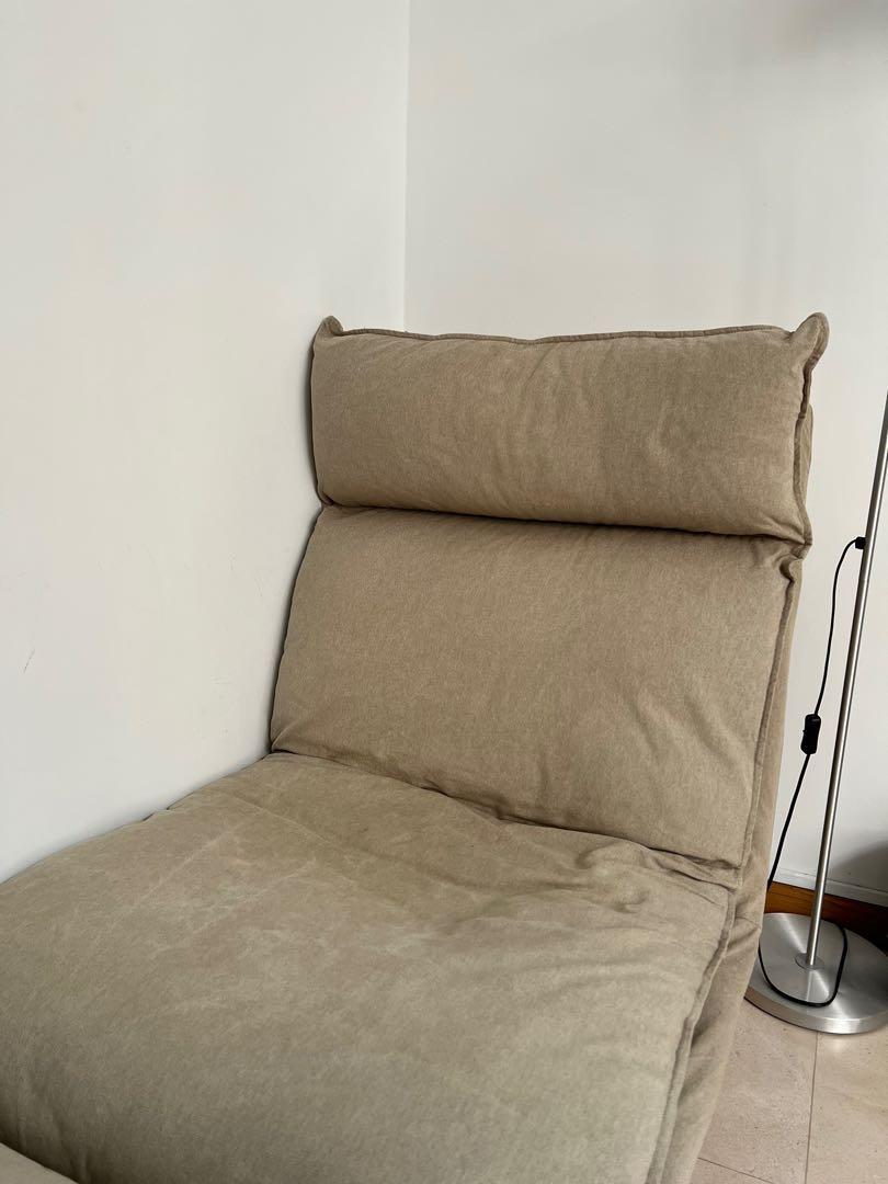 Muji Reclining Chair and Foot rest, Furniture & Home Living, Furniture ...