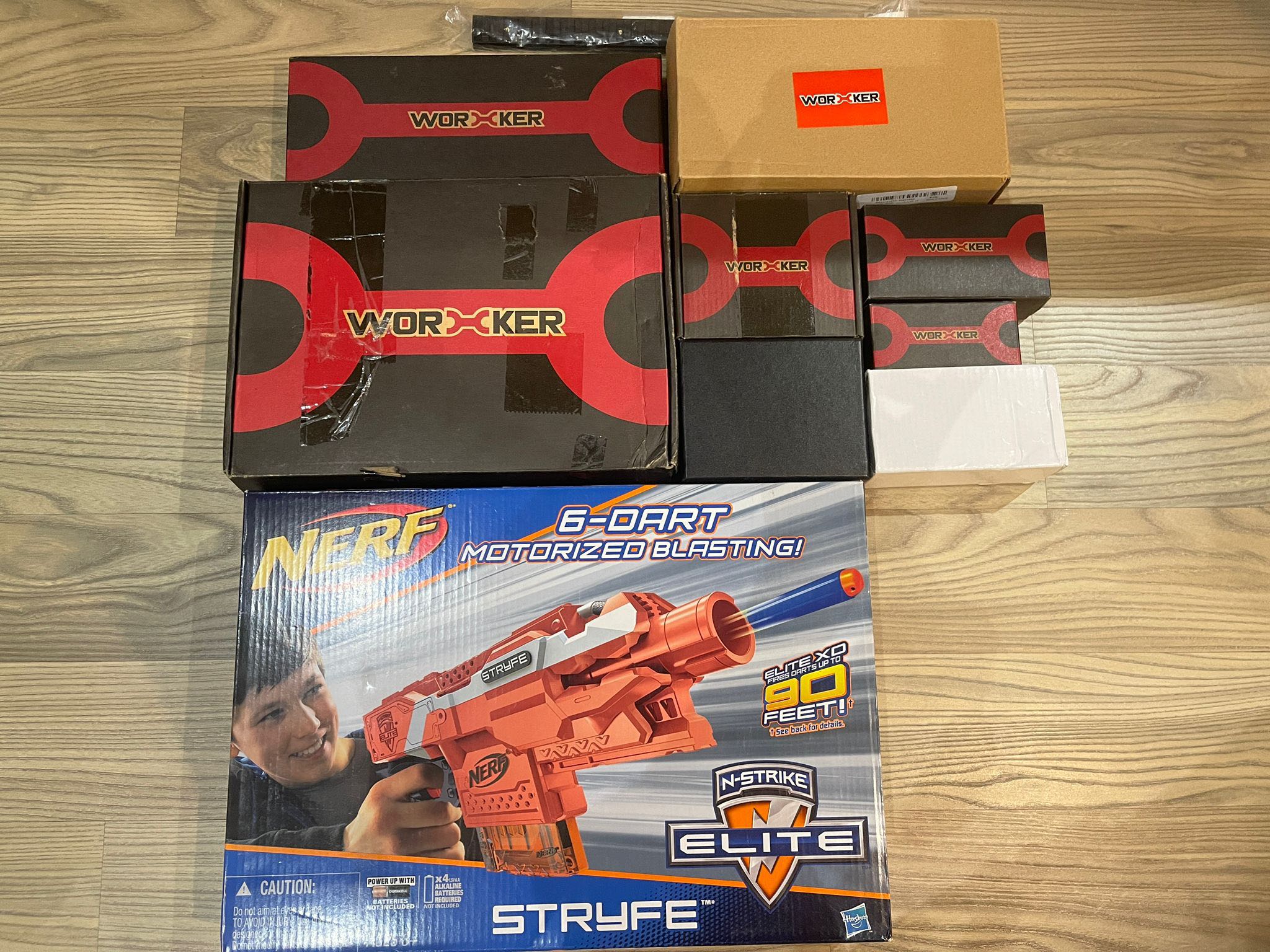 NERF Stryfe Worker KRISS Vector Custom Mod with Tactical Torchlight ...