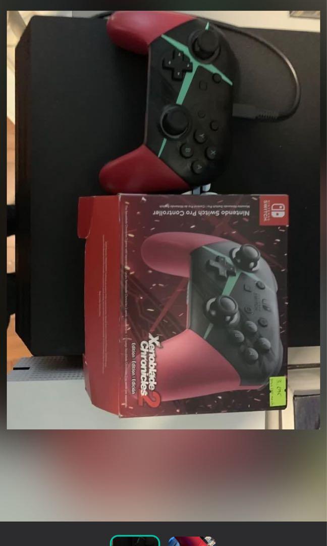 Nintendo Switch Pro Controller Xenoblade Limited Edition, Video Gaming ...