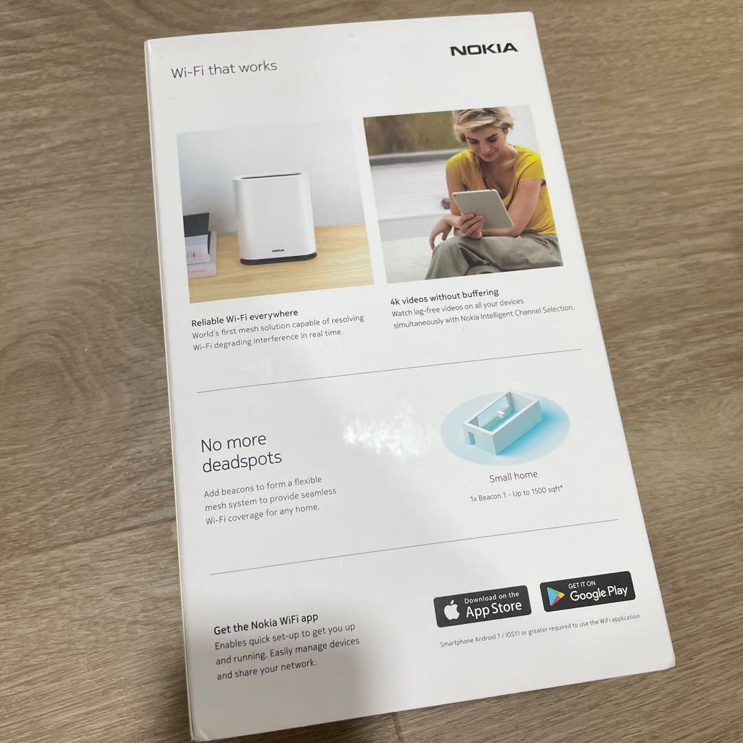 Nokia WiFi Beacon 1 WiFi Mesh Router System AC1200, Mobile Phones ...
