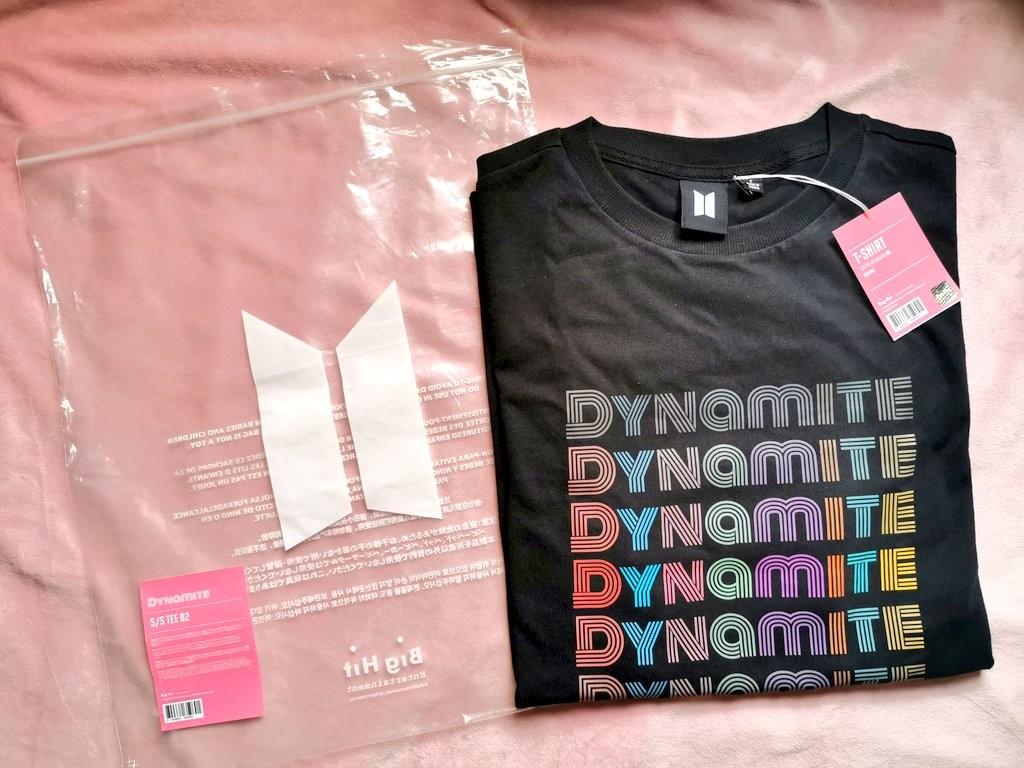 Official BTS Dynamite T-shirt, Men's Fashion, Tops & Sets, Tshirts ...