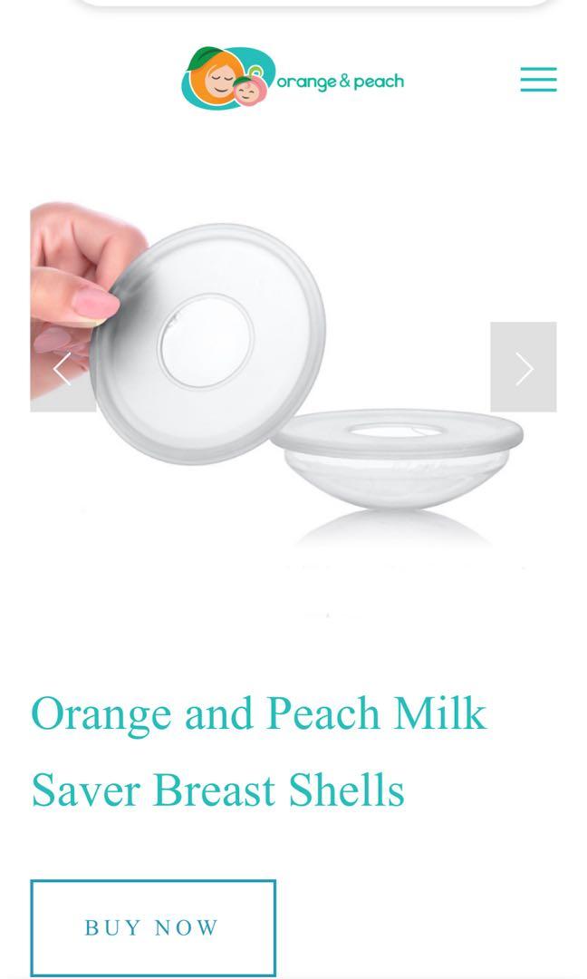 Orange and peach breast shells, Babies & Kids, Nursing & Feeding ...