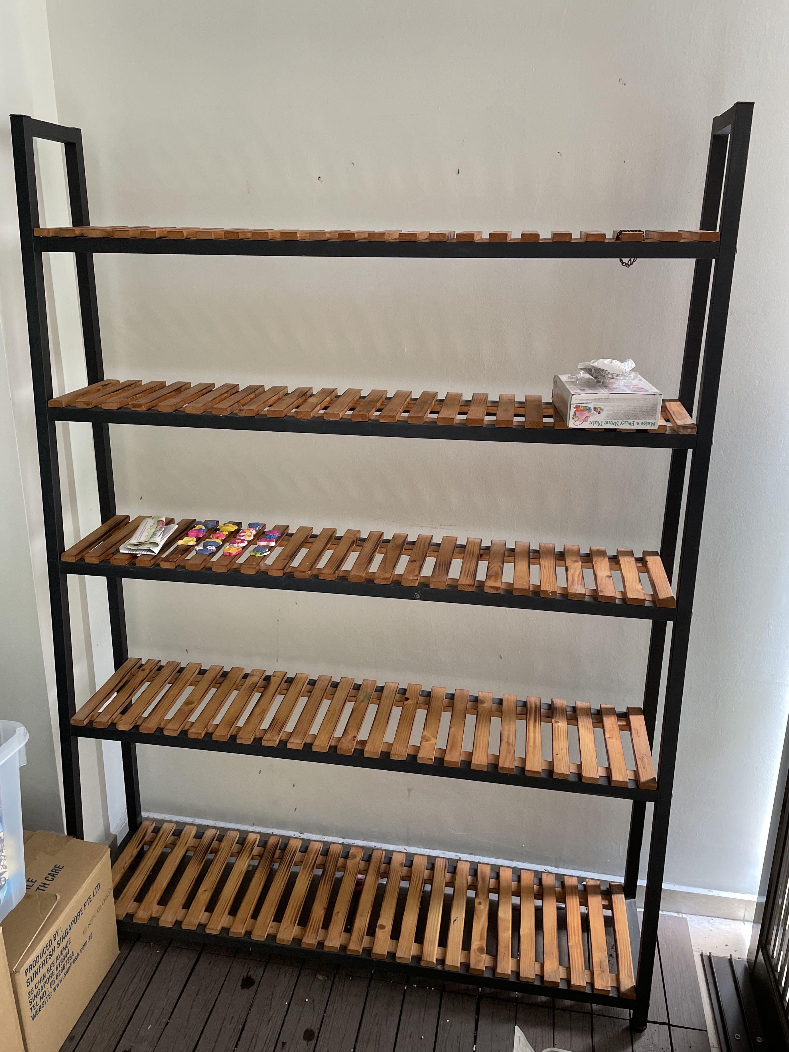 Outdoor wooden display rack, Furniture & Home Living, Furniture ...