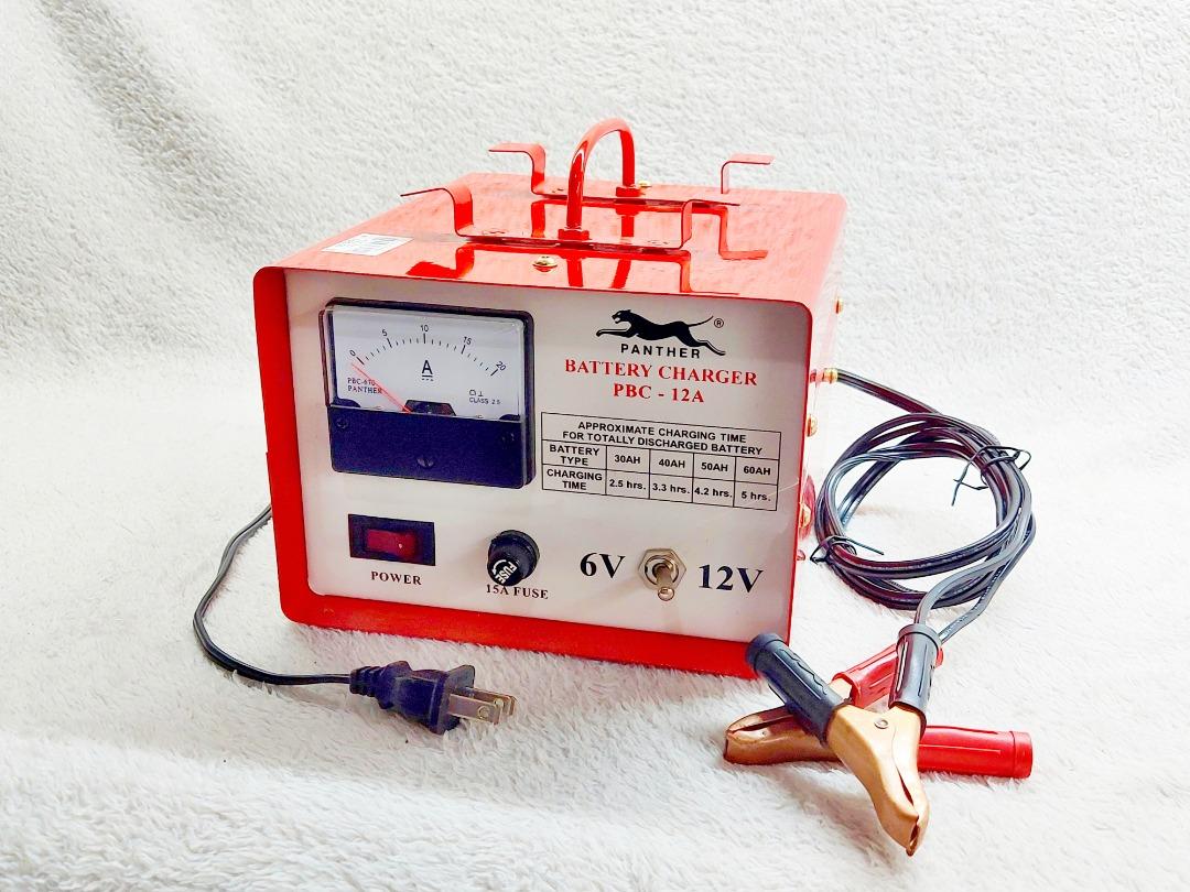 Panther Battery Charger PBC-12A / 12A Output Current, 6&12V DC Output ...