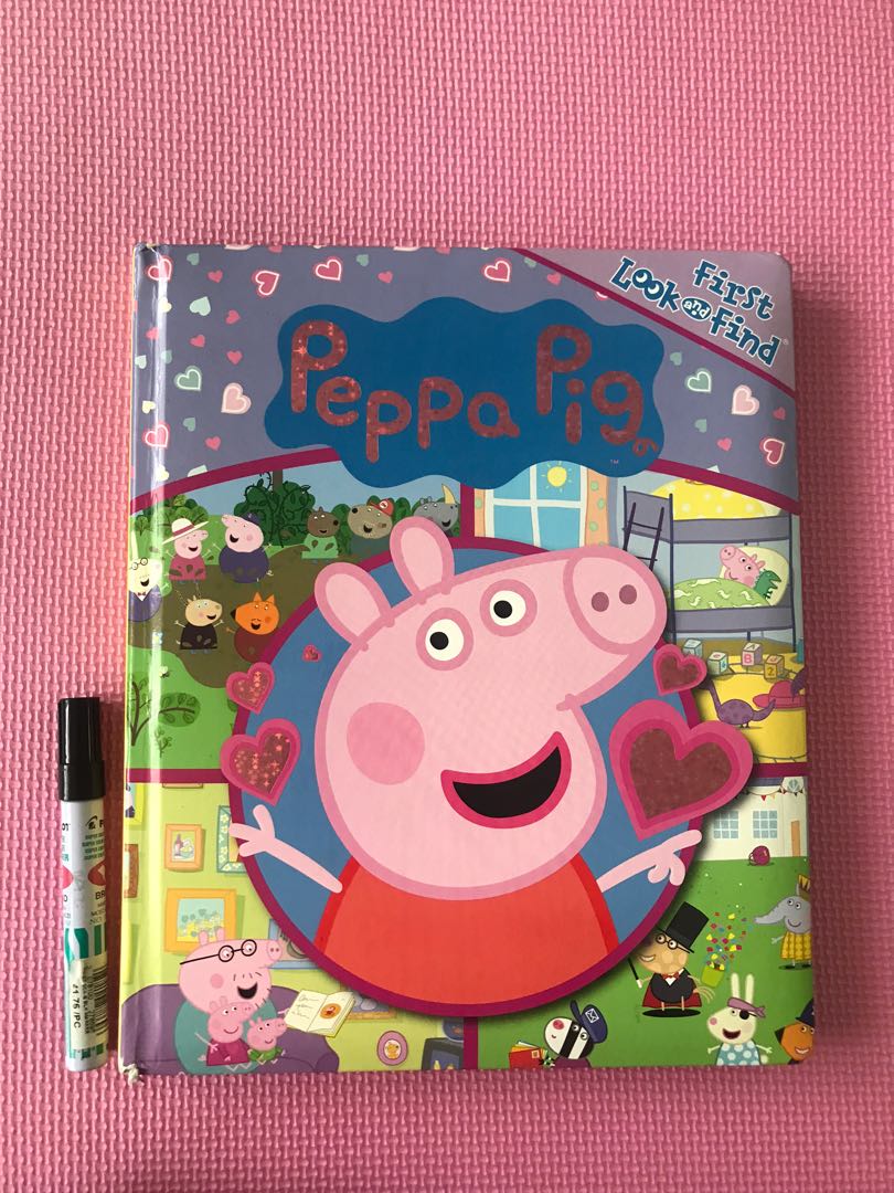 Peppa pig look and find boardbook, Hobbies & Toys, Books & Magazines ...
