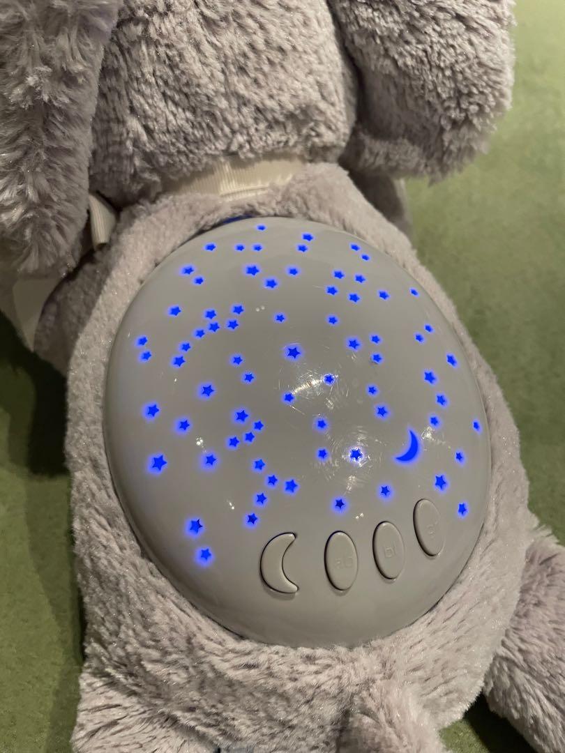 Plush Elephant night light 3Colors and reflect moon and stars on ...