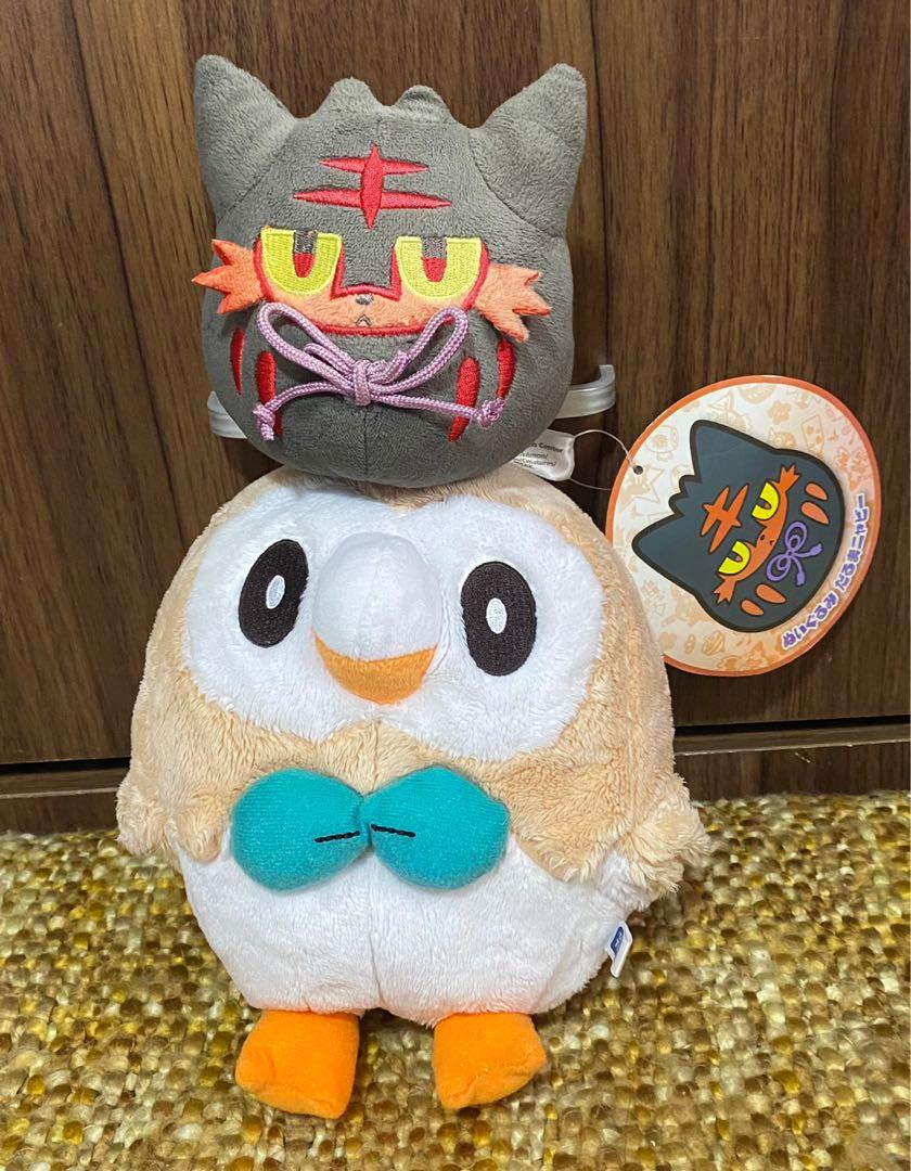 Pokemon Rowlet & Litten Plush, Hobbies & Toys, Toys & Games on Carousell