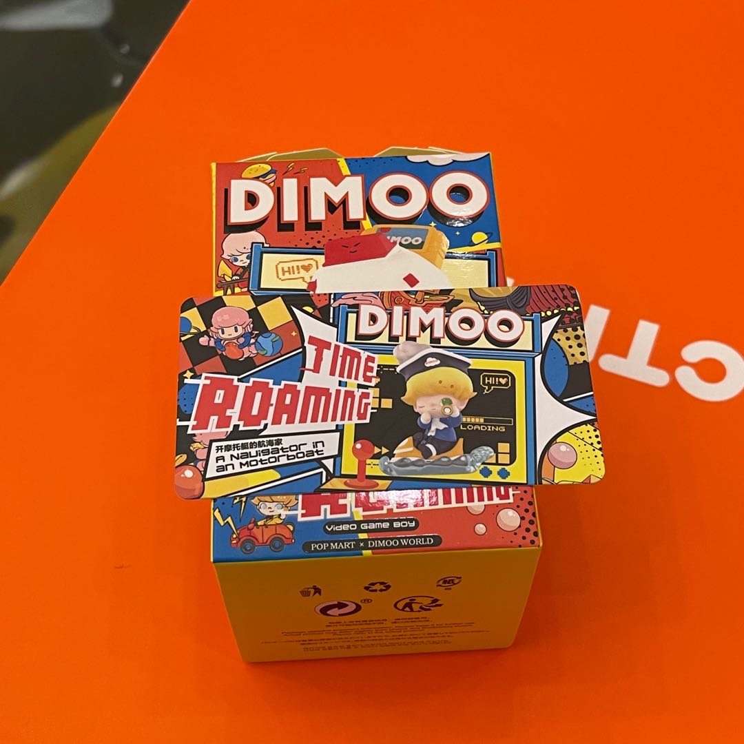 Popmart Dimoo Time Roaming A Navigator in an Motorboat Pop Mart ...