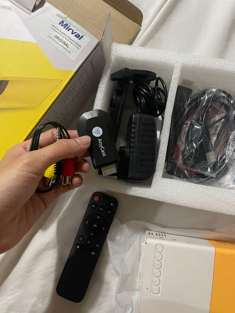 Portable projector (full set), TV & Home Appliances, TV & Entertainment ...