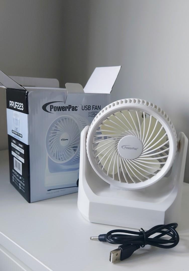 PowerPac USB Fan, Furniture & Home Living, Lighting & Fans, Fans on ...