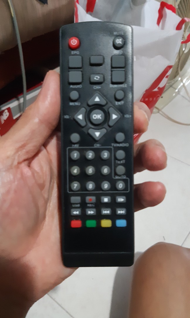 Remote controller for dvb t2 box only, TV & Home Appliances, TV ...