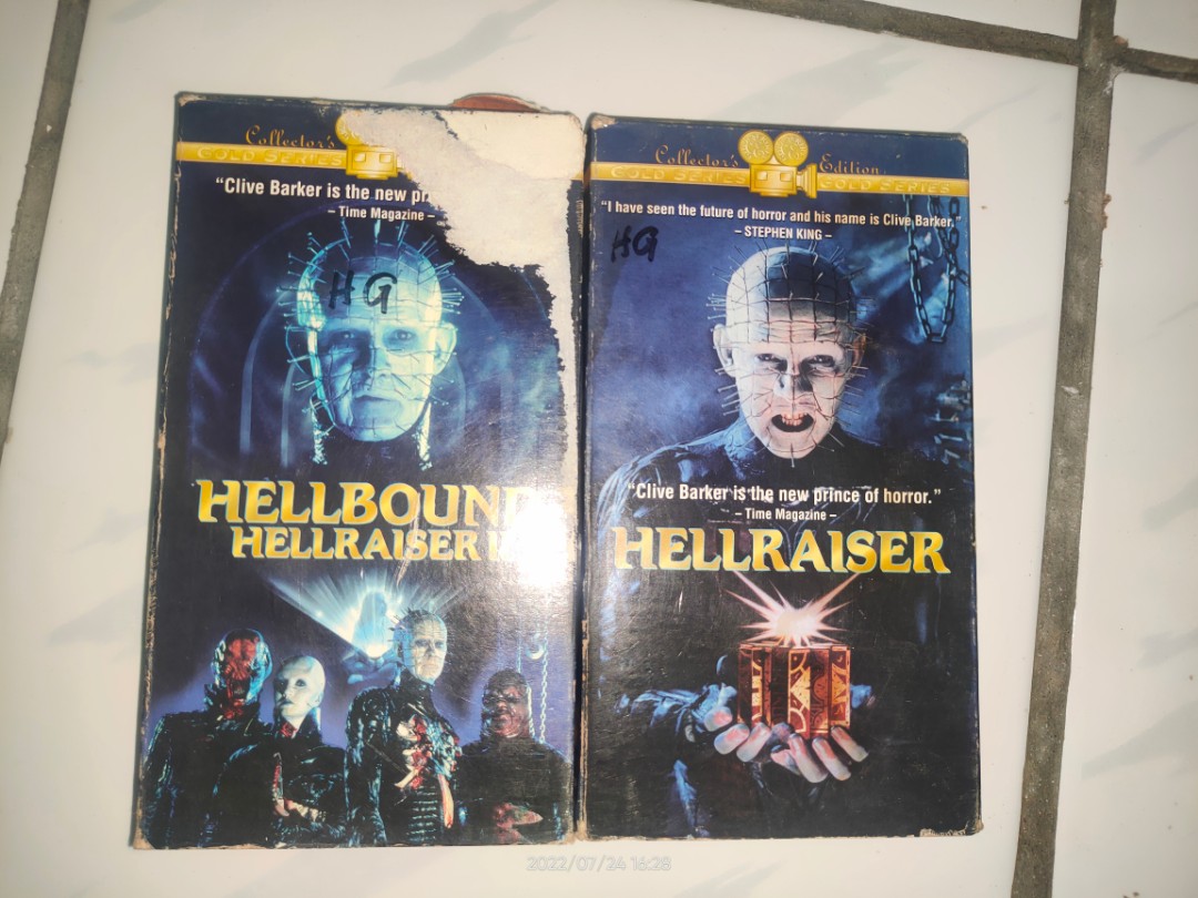 Retro hellraiser vhs set, Hobbies & Toys, Books & Magazines, Fiction ...