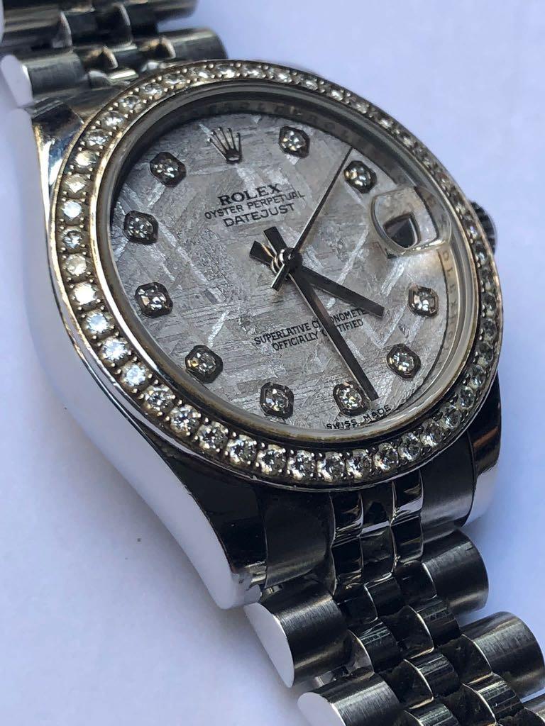 Rolex 178384 31mm boy size (full set) meteorite dial original, Luxury ...
