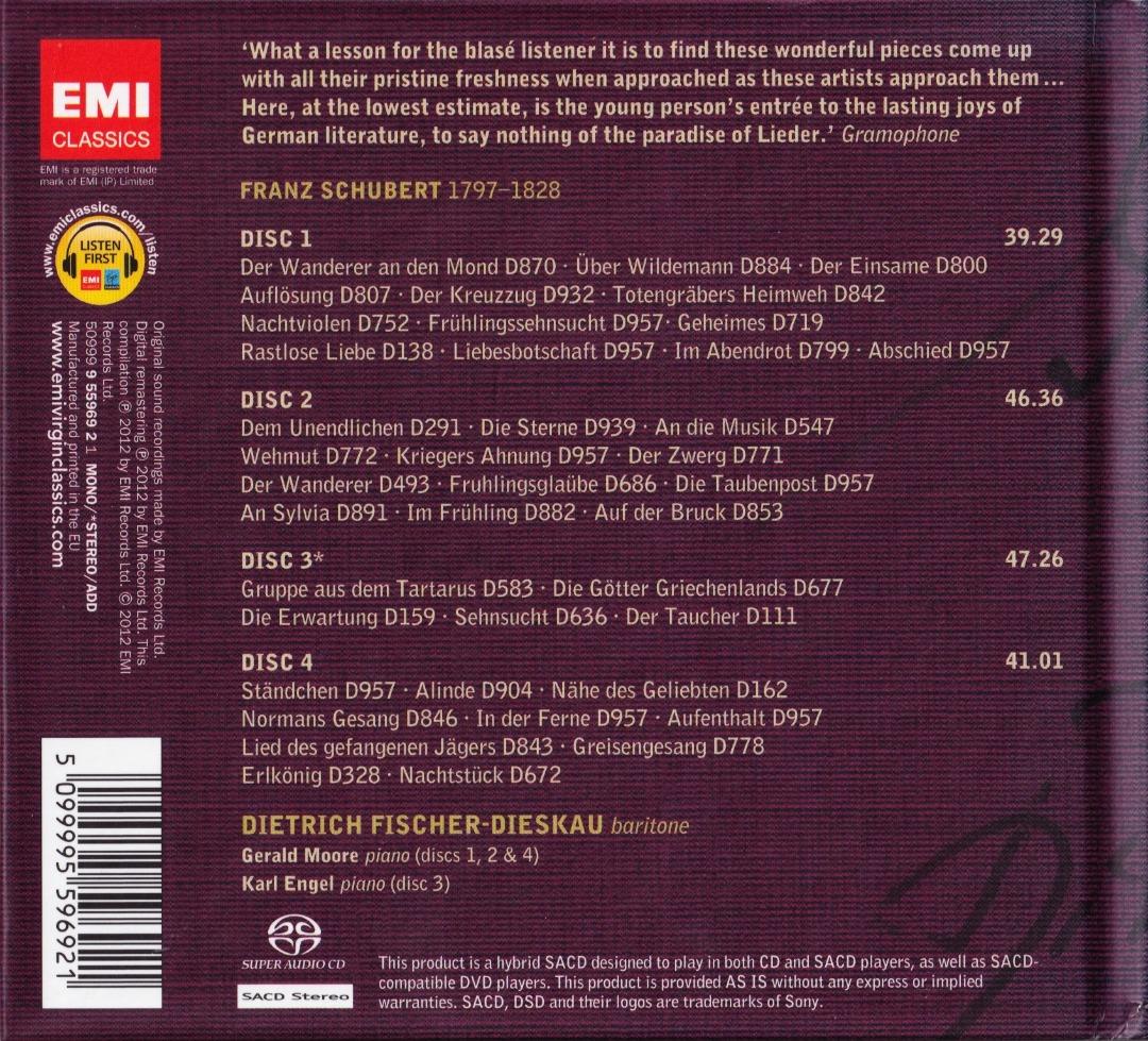SACD - Schubert: Lieder - Dietrich Fischer-Dieskau, Gerald Moore, 興趣及遊戲, 音樂樂器 & 配件, 音樂與媒體 - CD 及 ...