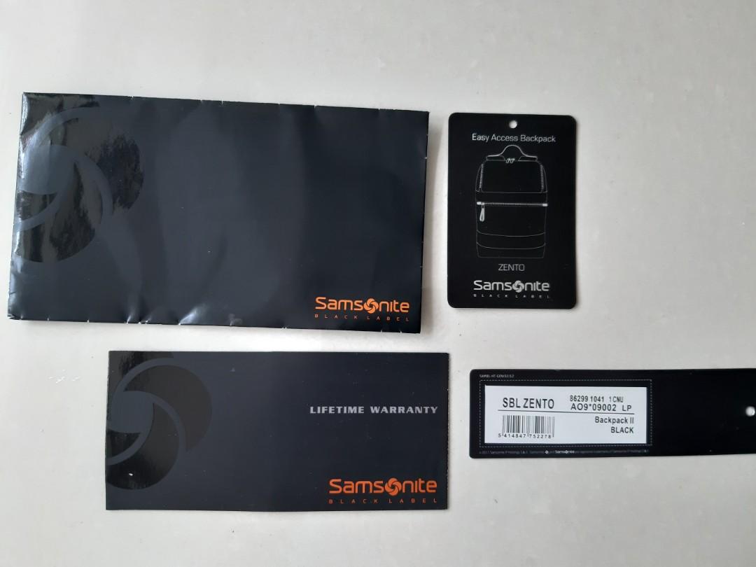 Samsonite Black Label ZENTO leather Backpack, Men's Fashion, Bags ...