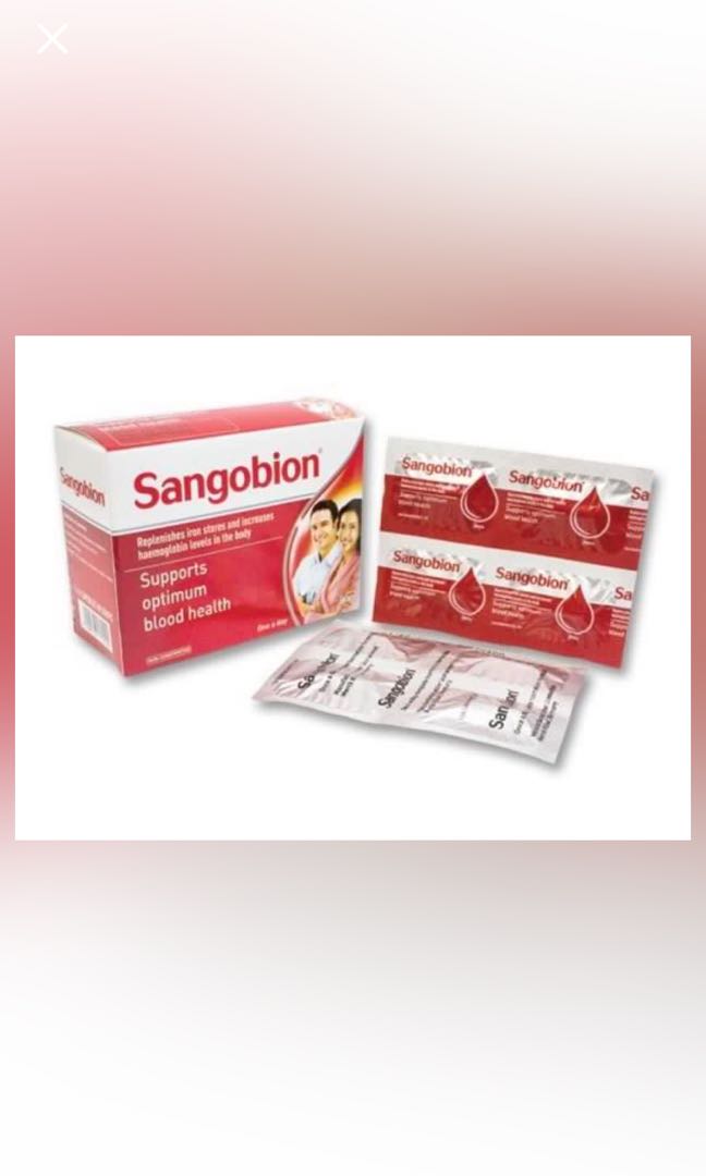 Sangobion Iron Supplement, Health & Nutrition, Health Supplements ...