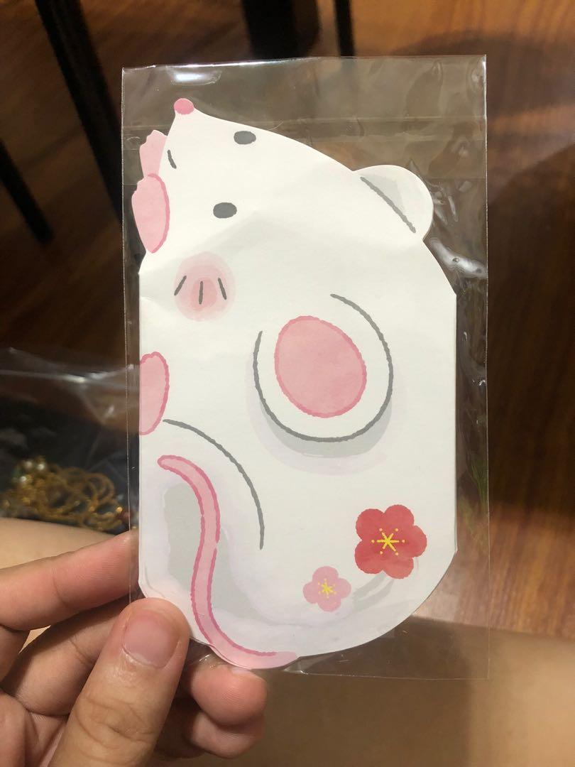 Sanrio Rat envelopes 4 pcs angpao, Hobbies & Toys, Stationary & Craft ...