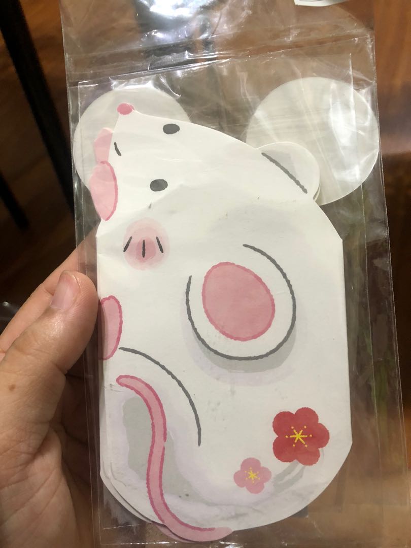 Sanrio Rat envelopes 4 pcs angpao, Hobbies & Toys, Stationary & Craft ...