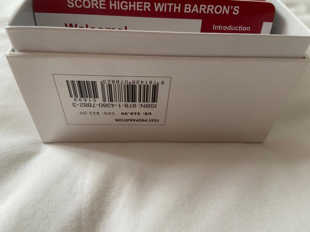 SAT Flashcards: 500 Cards to Prepare for Test Day (Barron's Test Prep ...