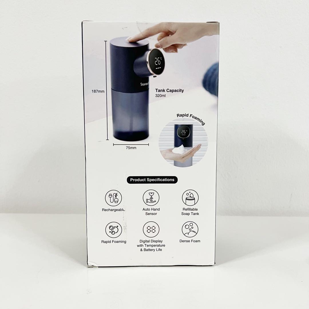 SAVORLIFE Automatic Soap Dispenser 320ml Tank Capacity Convenient Hand ...
