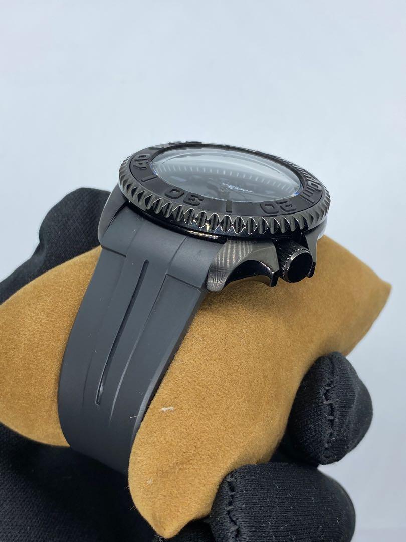 Seiko SKX007 Stealth Mod, Men's Fashion, Watches & Accessories, Watches ...