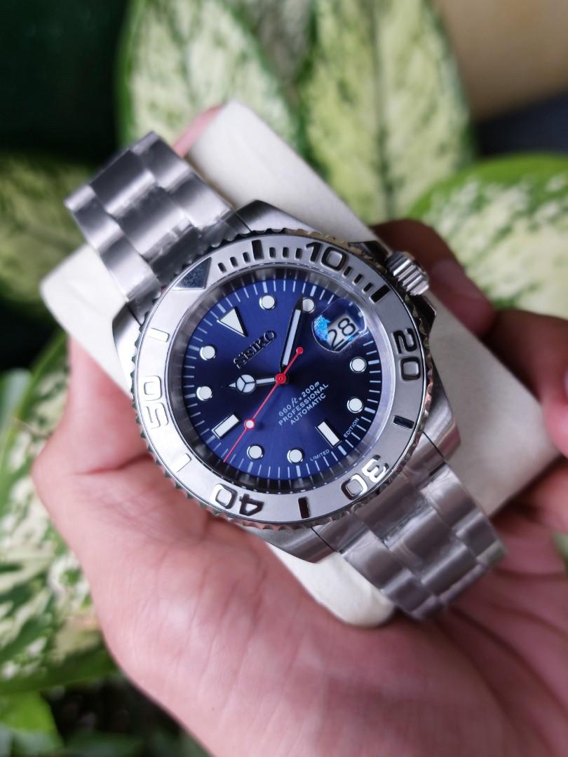 SeikoLex Custom Build YACHTMASTER SUBMARINER HOMAGE Automatic Watch ...