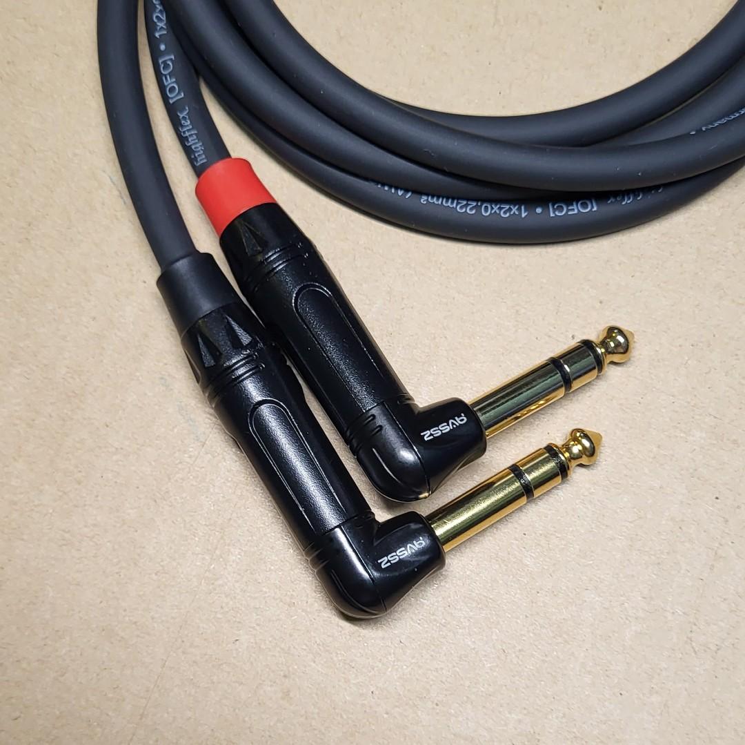 SOMMER 6.35mm TRS monitor speaker cable, 1M, 1 pair, 音響器材, 其他音響配件及設備 ...