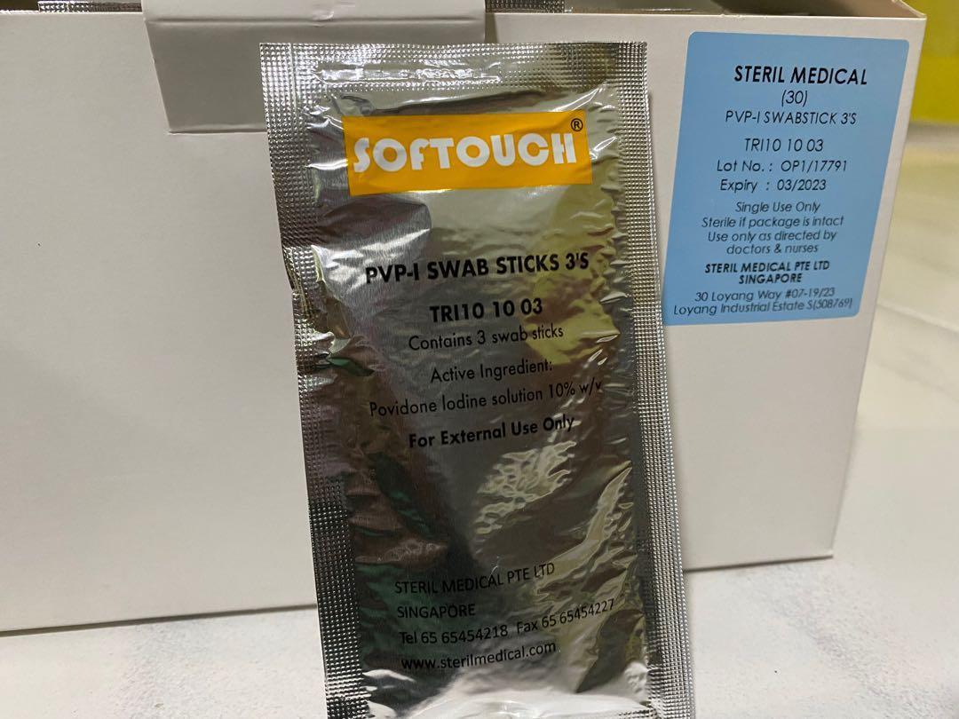 Steril Medical PVP-1 Swabsticks, Health & Nutrition, Medical Supplies ...