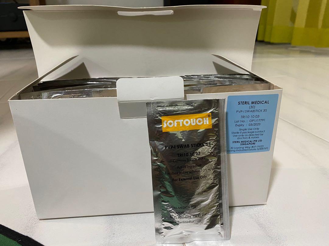 Steril Medical PVP-1 Swabsticks, Health & Nutrition, Medical Supplies ...