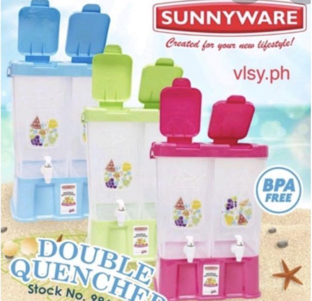 Sunnyware DOUBLE QUENCHER JUICE / WATER DISPENSER TWIN DISPENSER 9868 ...