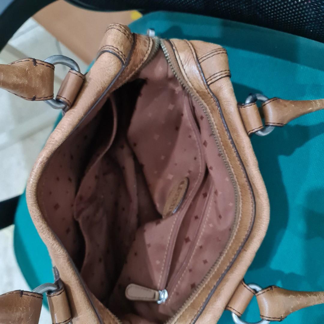 Tas kulit fossil original model abadi sepanjang masa .NEGO TIPIS ...