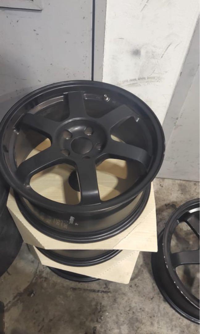 Te37 replica, Car Accessories, Tyres & Rims on Carousell