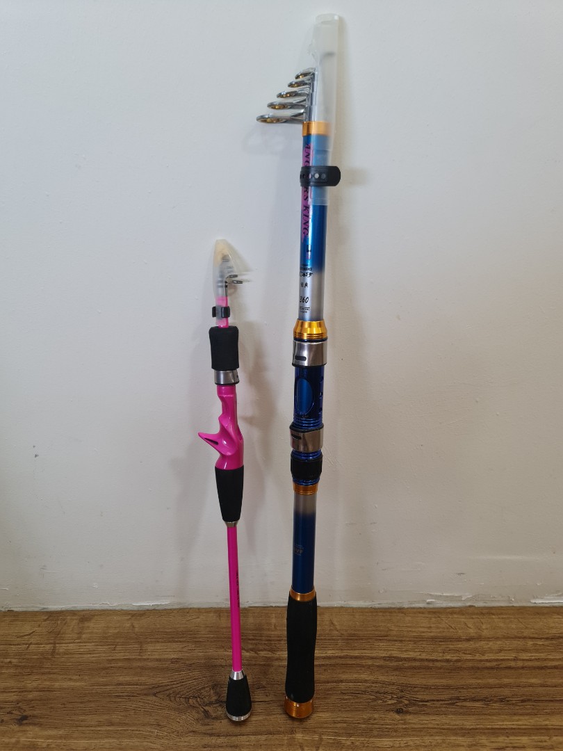 Telescopic rods, 1.8m and 3.6m., Sports Equipment, Fishing on Carousell