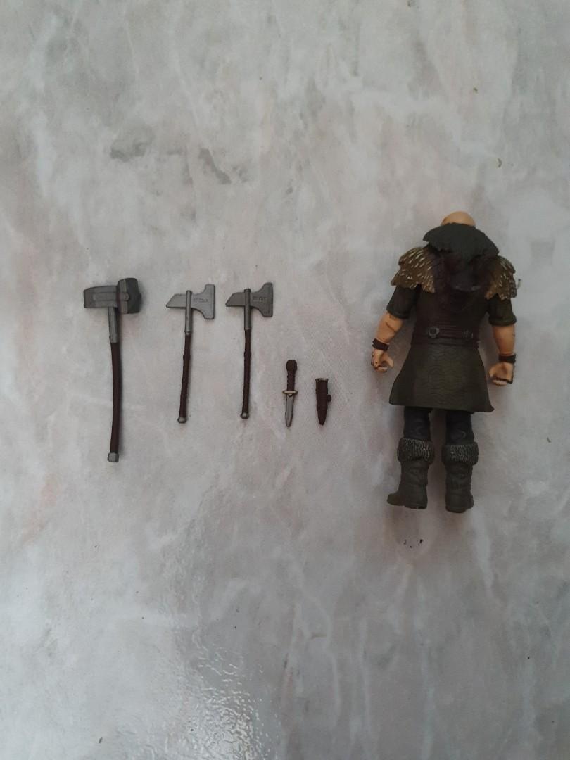 Dwalin The Hobbit Lord of The Rings Dwarf Warrior 3.75 inches with all ...