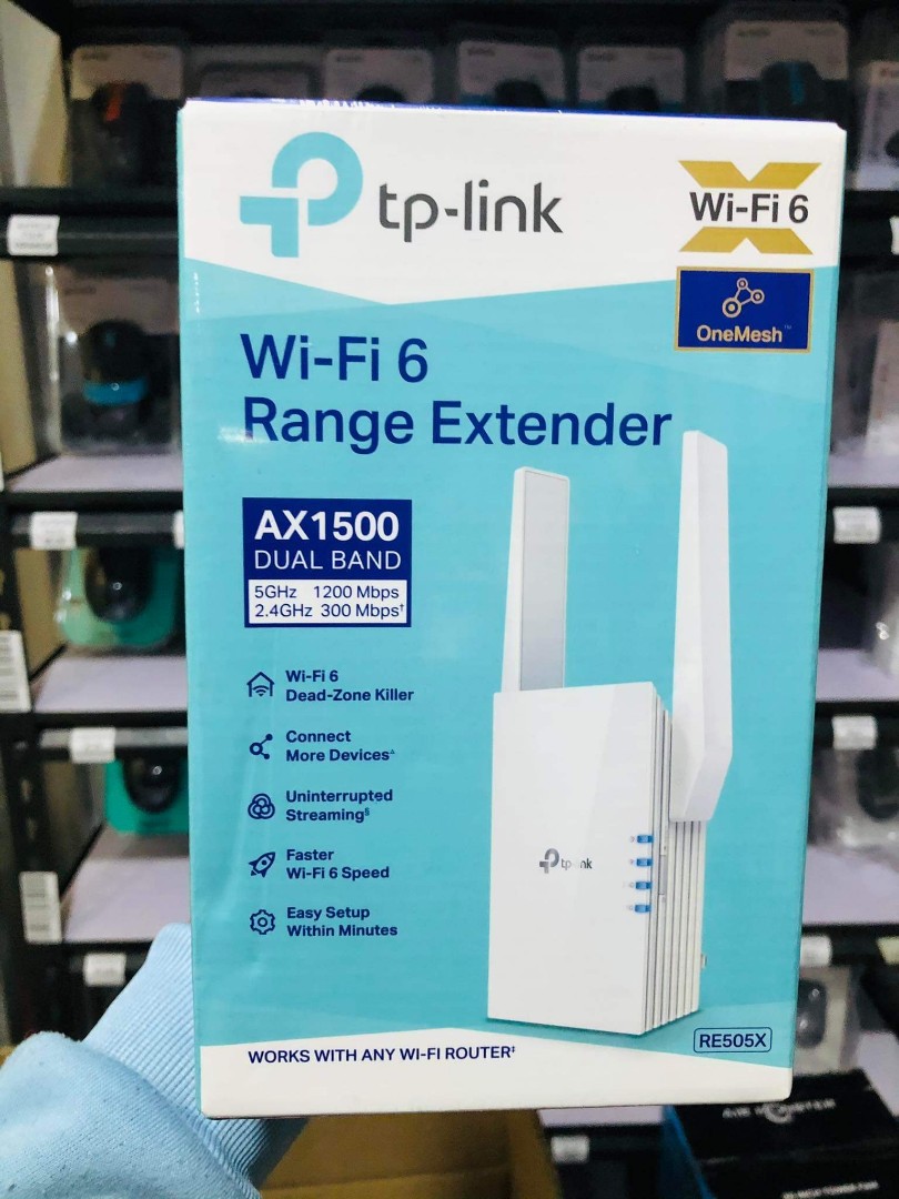 TP-Link RE505X AX1500 Dual Band Wi-Fi 6 Range Extender, Computers ...