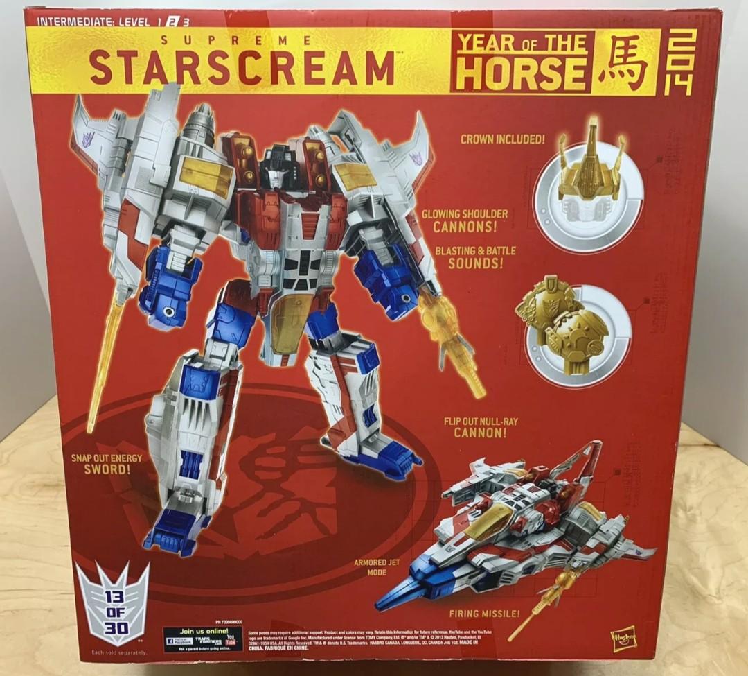 Transformers Platinum Edition Supreme Starscream Year of The Horse ...