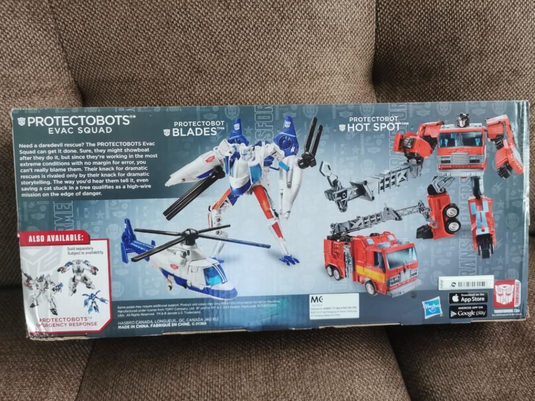 Transformers Protectobots Evac Squad Hot Spot and Blades, Hobbies ...