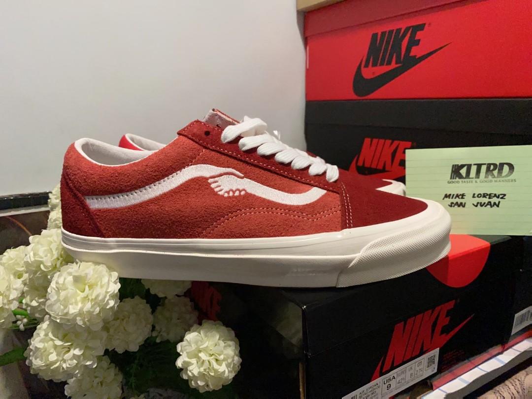 VANS VAULT OLD SKOOL NOTRE - RED, Men's Fashion, Footwear, Sneakers on ...