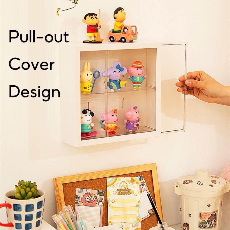 Wall Acrylic Display Box Shelf Case Blind Box Figurine Storage with ...