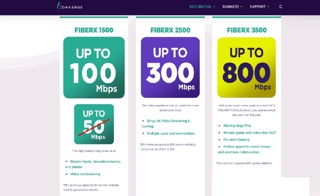 WHY CHOOSE CONVERGE? NO DATA CAP Download, stream and share all you ...