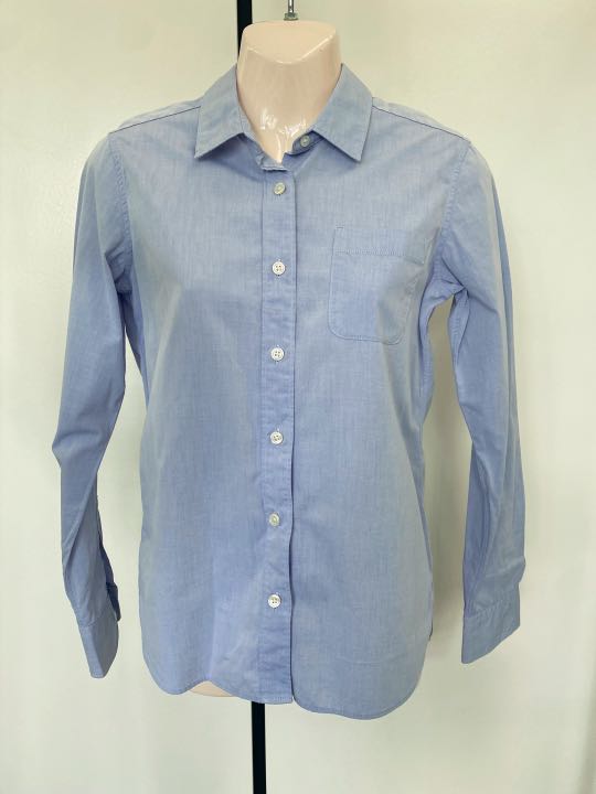 Women Blue shirt from Muji, Women's Fashion, Tops, Longsleeves on Carousell