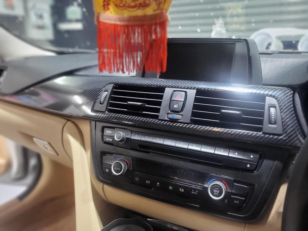 6D Carbon Fiber Interior Wrap BMW F30 F32 F36 F20 F10 1 2 3 4 5 Series ...