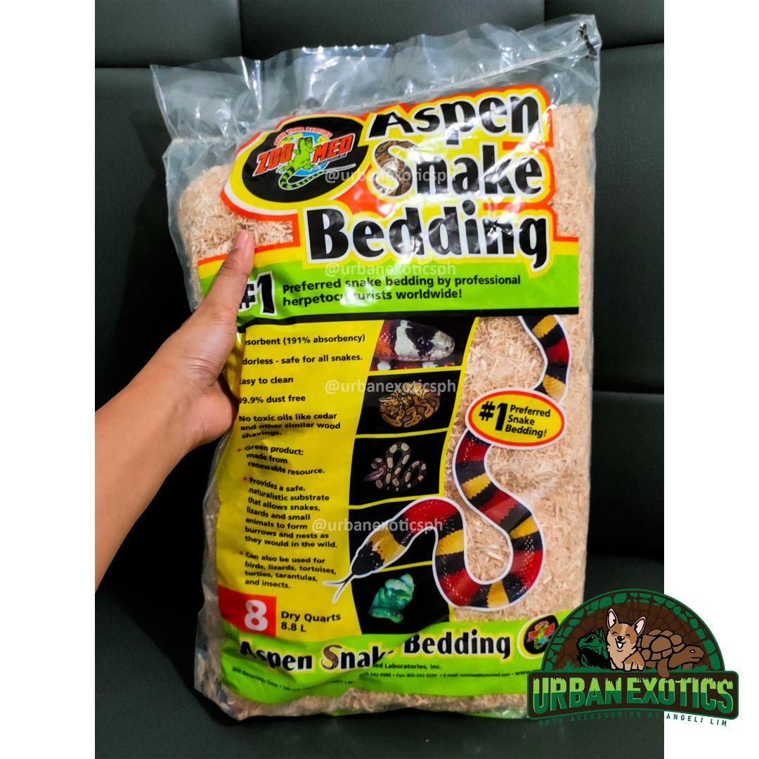 8.8L ZOO MED Aspen Snake Bedding Substrate for Snake Python Reptile Pet ...