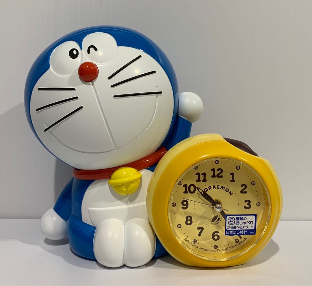 叮噹 多啦A夢 鬧鐘 Doraemon ドラえもん Seiko 精工, 興趣及遊戲, 玩具 & 遊戲類 - Carousell