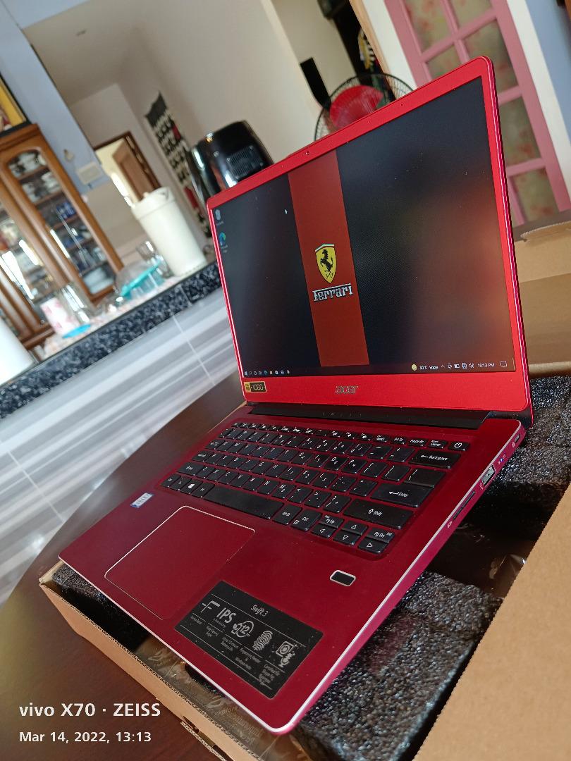 Acer Swift Ferarri Red 7th Gen/8GB/256GB SSD /14inch IPS FULLHD SCreen ...
