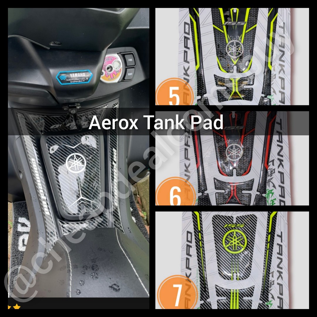 Aerox Tank Pad (part 2) 2021 model, Motorcycles, Motorcycle Accessories ...
