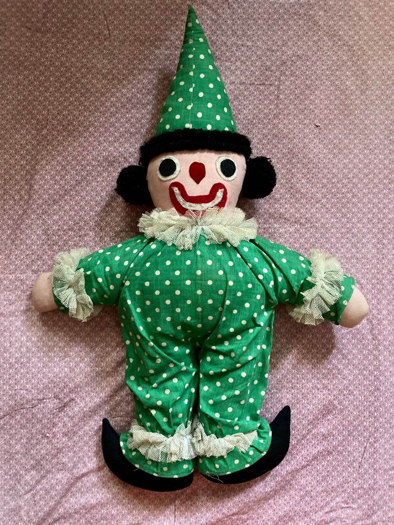 Antique Handmade Clown doll, Hobbies & Toys, Toys & Games on Carousell