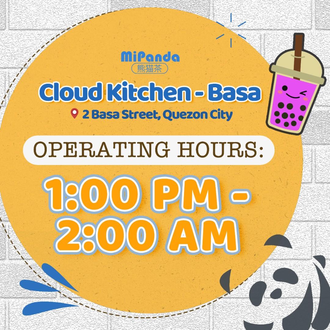 MiPanda Cloud Kitchen - Basa (Milk Tea, Fruit Tea, Taho, Fries, Cookies ...