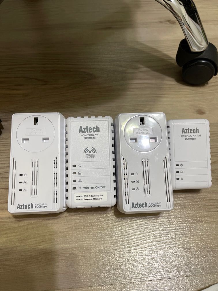 Aztech Homeplug AV 200Mbps / 500Mbps, Computers & Tech, Office ...
