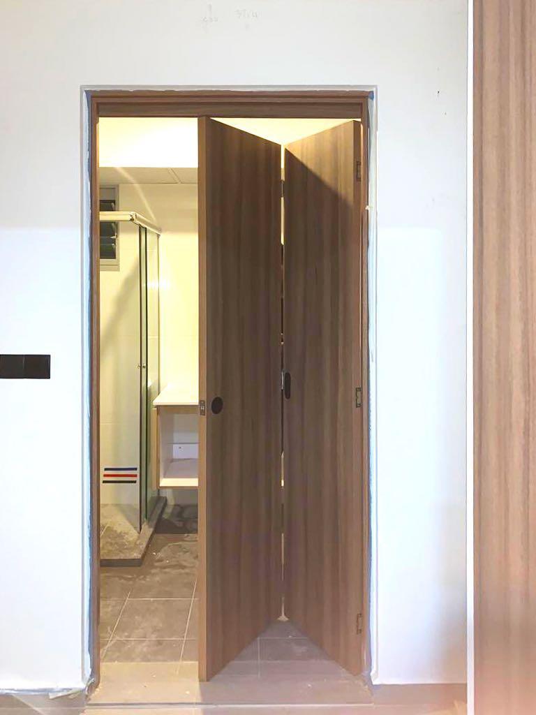 Bifold Wooden Laminate door, Furniture & Home Living, Security & Locks ...